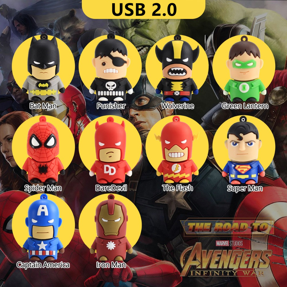 Super Heros Mini Usb Memoria 32 Gb 64 Gb Batman Usb Pendrive Pen Drive ...