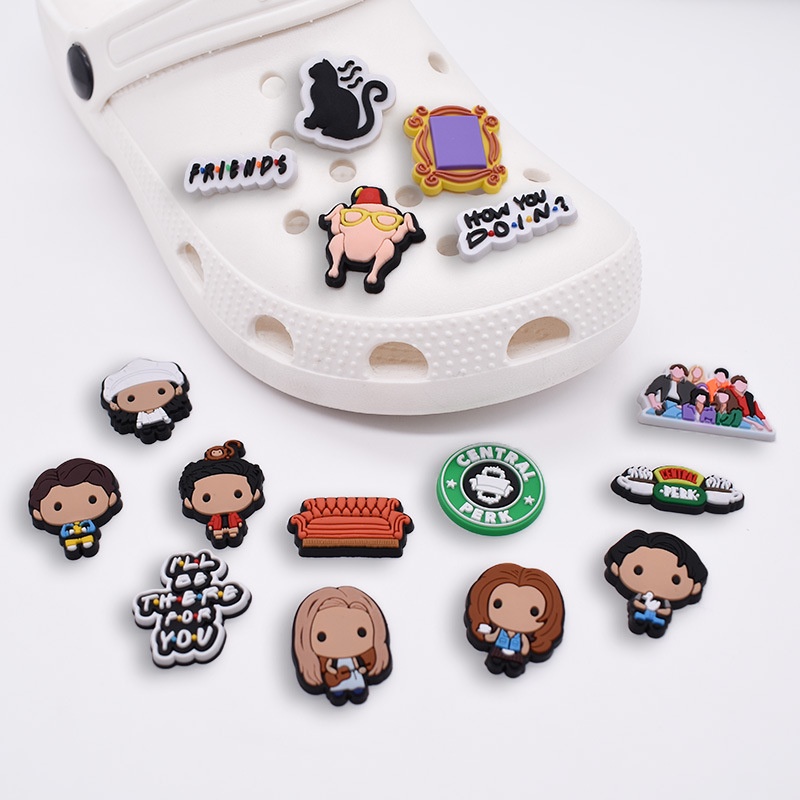 Crocs Jibbitz Pins Friends DIY Buty Urok Przycisk | Shopee Polska