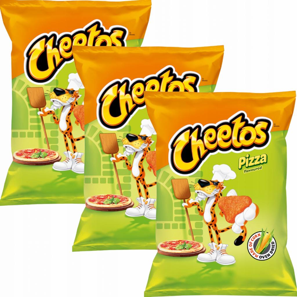 Cheetos Pizzerini Chipsy Chrupki smak pizzy 3x160g | Shopee Polska
