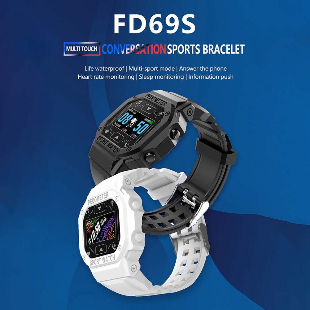 Smartwatch FD68 Relógio com Bluetooth USB com Monitor Cardíaco ...