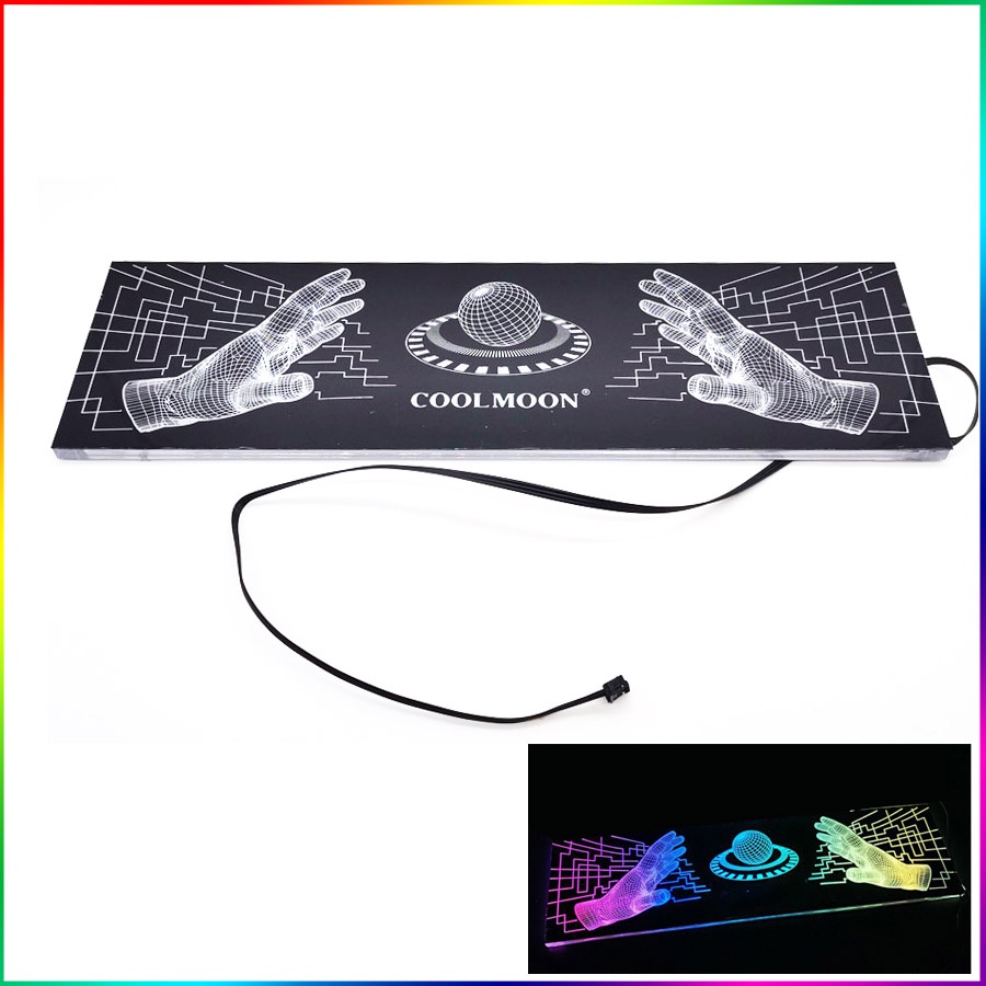 RGB Backplate Do Karty Graficznej GPU Gaming Pc Case ARGB Led Light ...