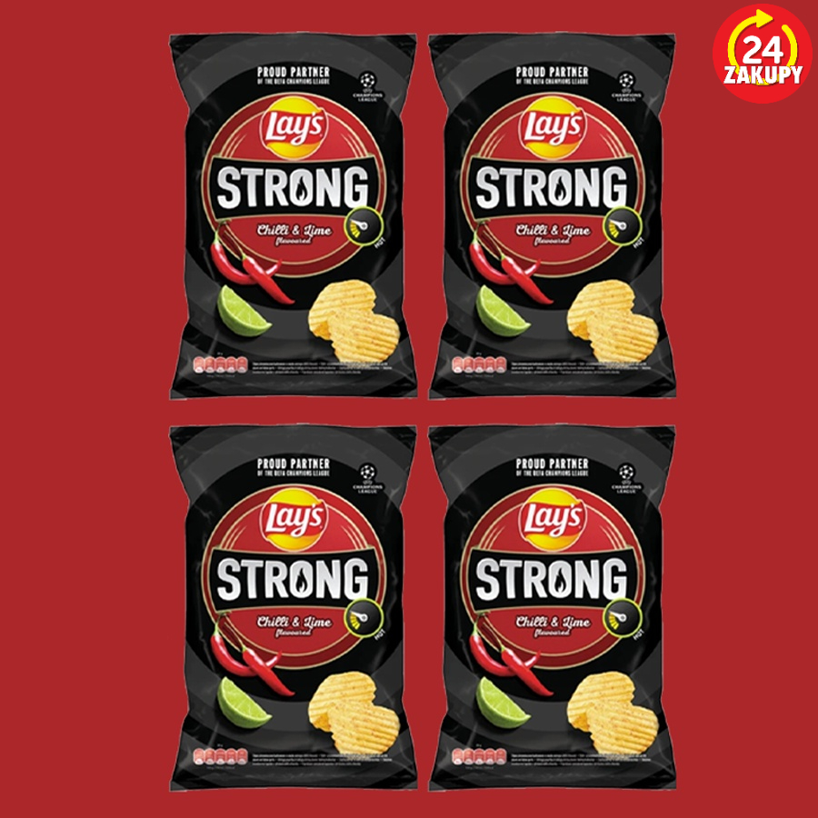 CHIPSY LAYS STRONG CHILLI LIME 4x130g | Shopee Polska