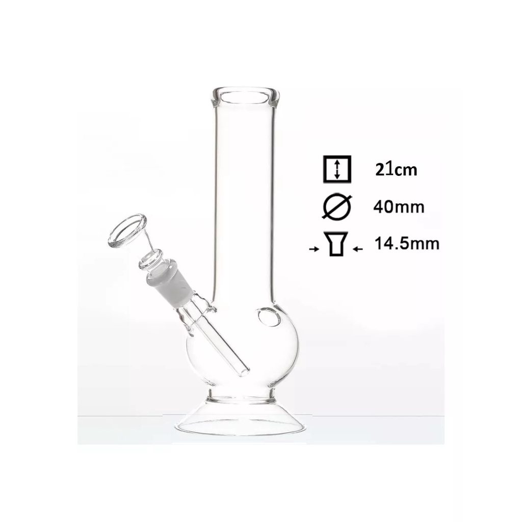 Bongo klasyczne Plain Bouncer Glass Bong wys. 23 cm szlif 14.5 mm ...