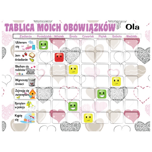 Tablica motywacyjna Magnetyczna nauka dziecka mata magnes dla dzieci ...