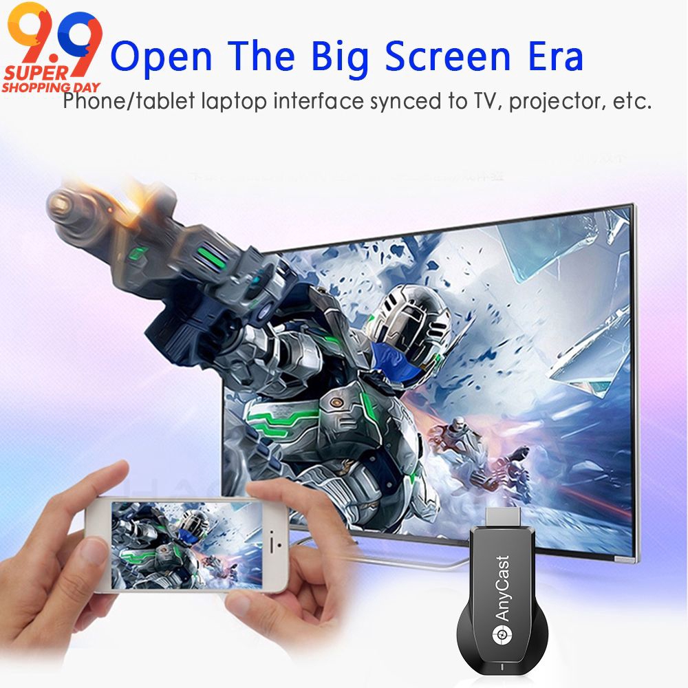 Nowy M100 4K HD Bezprzewodowy Odbiornik z Wyświetlaczem 2.4G / WiFi ...