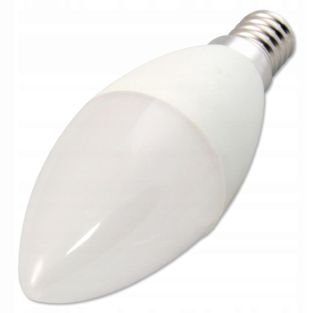 Żarówka świecowa Led E14 świeca Biała Zimna Lub Ciepła 5w 220v Biała