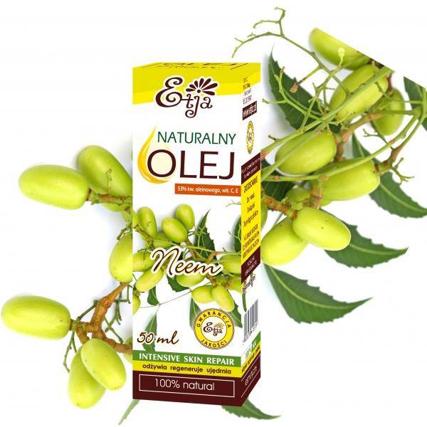 Etja − Naturalny olej neem z miodli indyjskiej − 50 ml | Shopee Polska