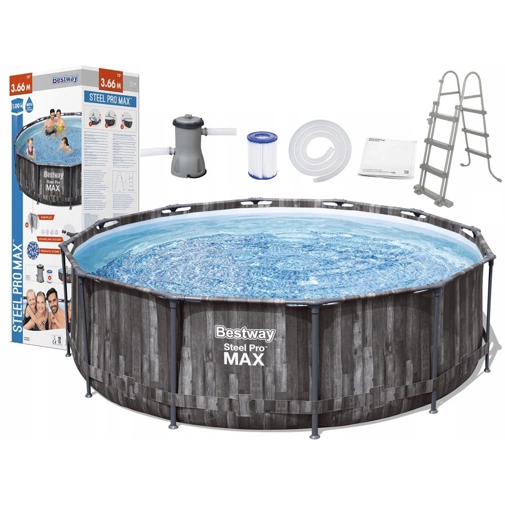 Basen ogrodowy stelażowy Bestway 5614X 366x100 cm | Shopee Polska