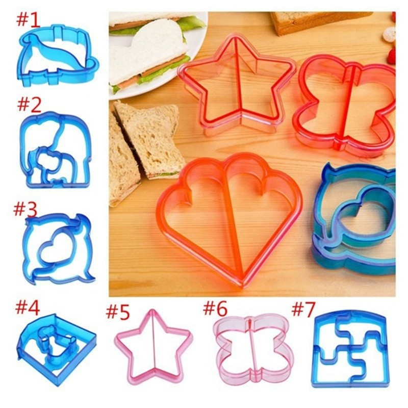 7 Kształtów DIY Do Kanapek I Chleba Foremki Do Wycinania Ciast | Shopee ...