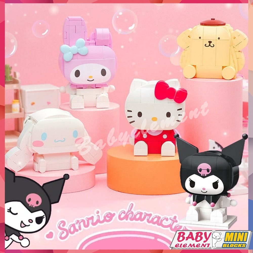 Kp Sanrio Lego Building Blocks Hello Kitty My Melody Tide play model ...