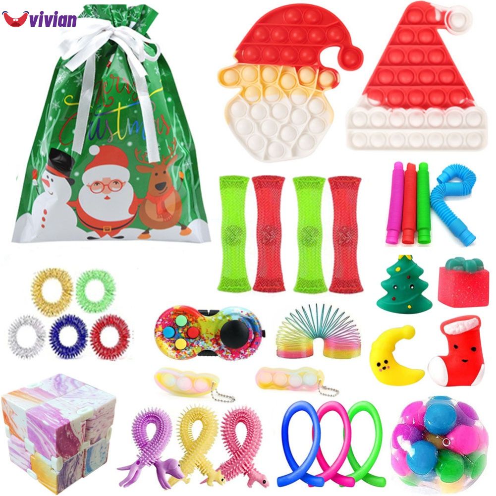 Vivian 2021 Świąteczny kalendarz adwentowy Fidget Zestawy zabawek ...