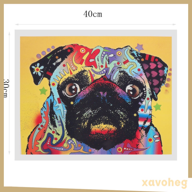 1 Panel Ptno Obraz Olejny Dekoracja cienna Obraz - Mops Pies | Shopee ...