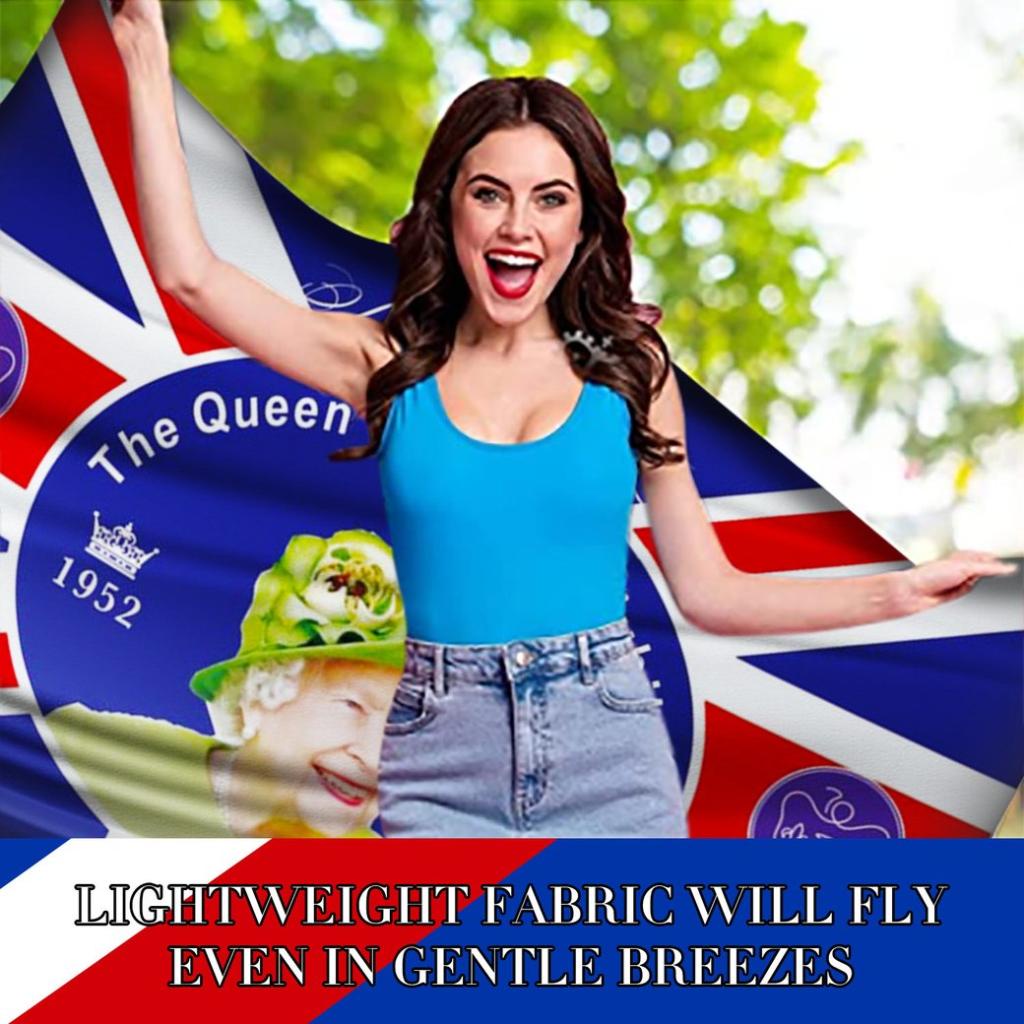 Flaga Elizabeth II Queen's Platinum Jubilee Brytyjska flaga z emblematem 3x5FT | Shopee Polska