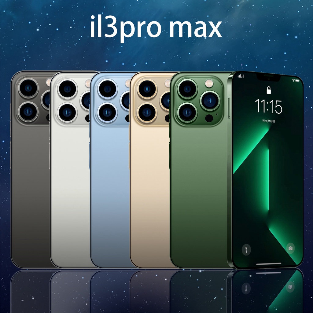 1 Zestaw i13 Pro Max Smart Phone Podwójna karta SIM 6,7-calowy duży ...