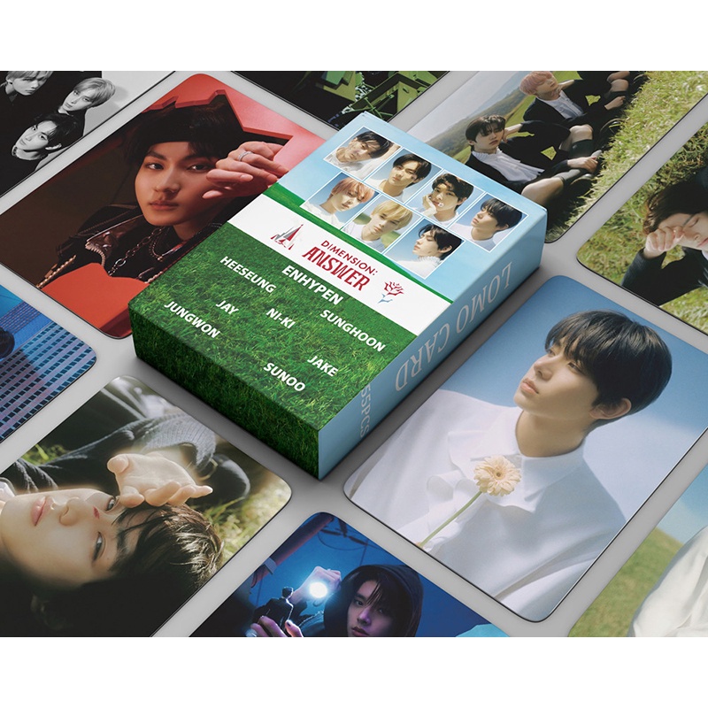 55pcs/box ENHYPEN Photocards DIMENSION : ANSWER 2022 Album LOMO Card Postcard ((In STOCK) Kpop ...