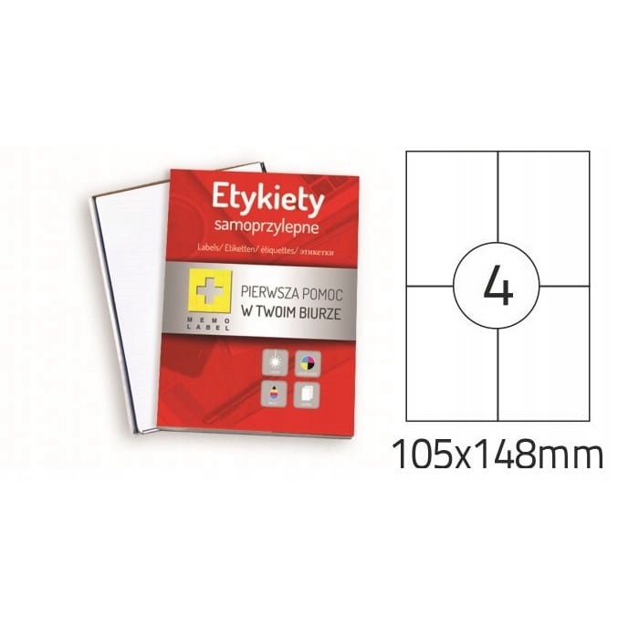 ETYKIETY SAMOPRZYLEPNE A4 INPOST A6P 105x148mm | Shopee Polska