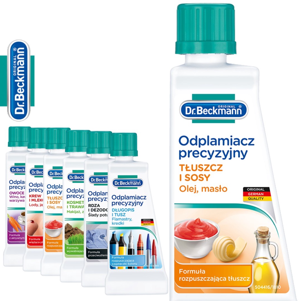 Dr. Beckmann Odplamiacz Precyzyjny Tłuszcz i sosy 50 ml | Shopee Polska