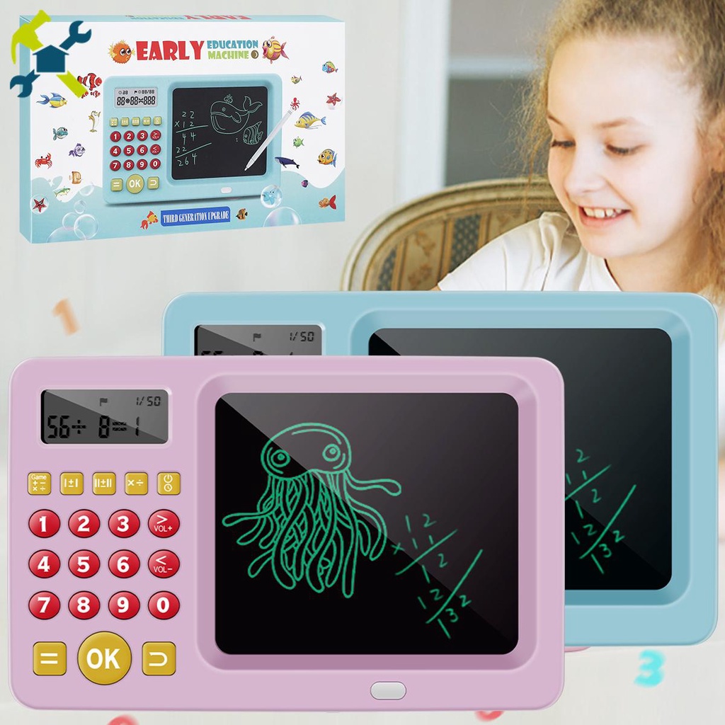 Zabawka z tabletem do pisania matematycznym LCD 2 w 1 wczesna nauka ...