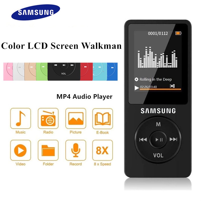 Samsung Przenośny Walkman MP3 MP4 Odtwarzacz Audio Karta Obsługa Ekranu LCD Radio FM Gry wideo ...