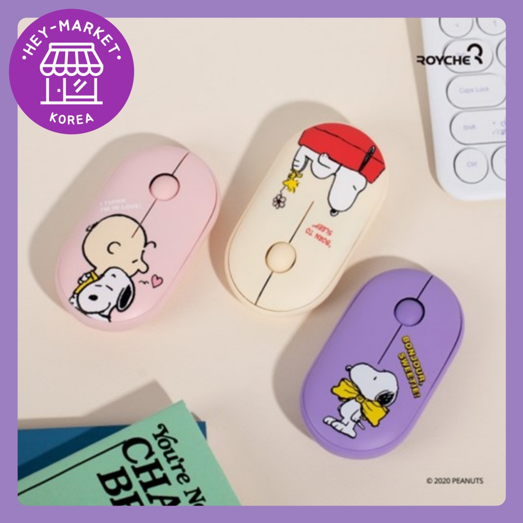 [Peanuts] Bezprzewodowa mysz Bluetooth Snoopy (3 kolory) / Charlie ...