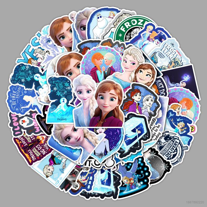Ssw 50 sztuk / zestaw Frozen Elsa cartoon graffiti naklejki impreza ...