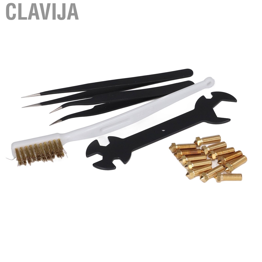 Clavija 3D Printer Nozzle Kit High Temperature Resistant Set Concentric ...