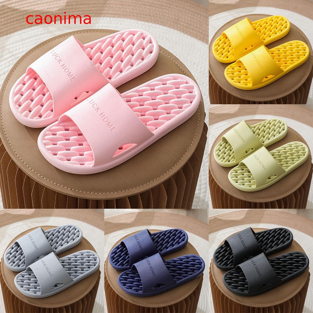 Caonima @_ Damskie buty dla par Jednokolorowe antypoślizgowe kapcie z ...