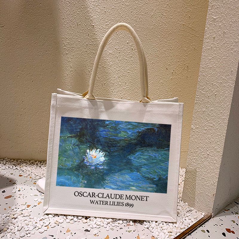 Wodoodporna lniana torba damska studencka klasa o dużej pojemności Van ...